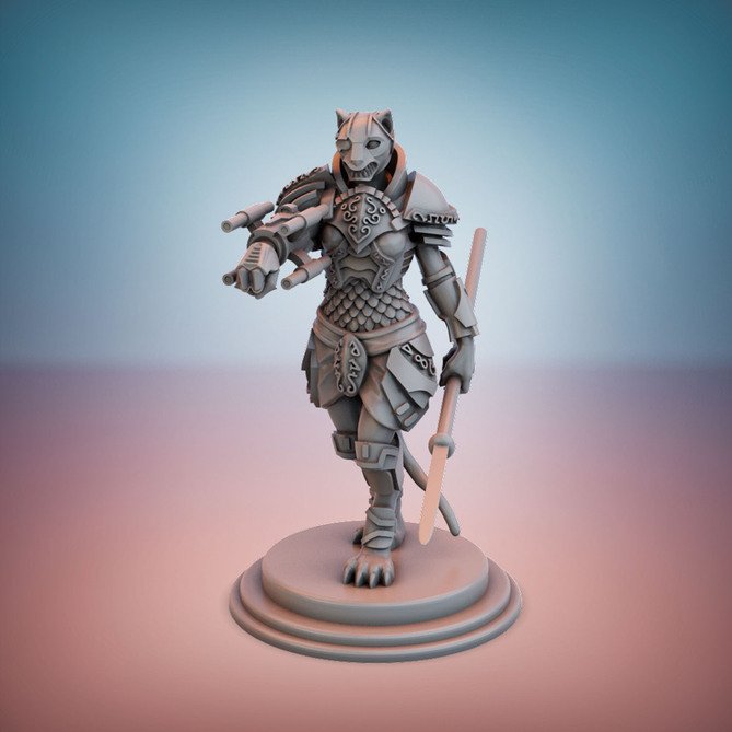 Brakkan: War Maidens - miniature for table war-games & collecting