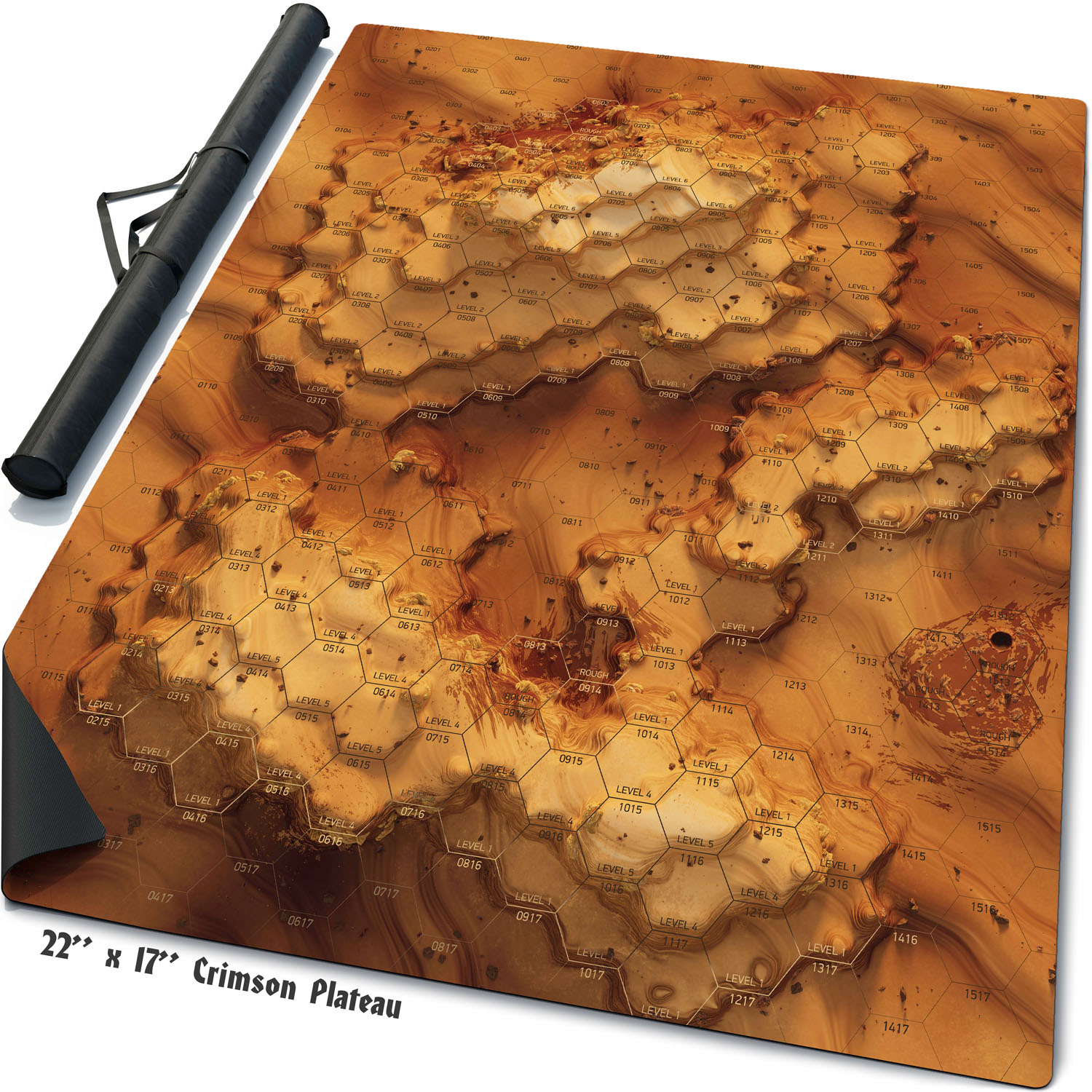 Crimson Plateau - battlemat for battletech tabletop wargame