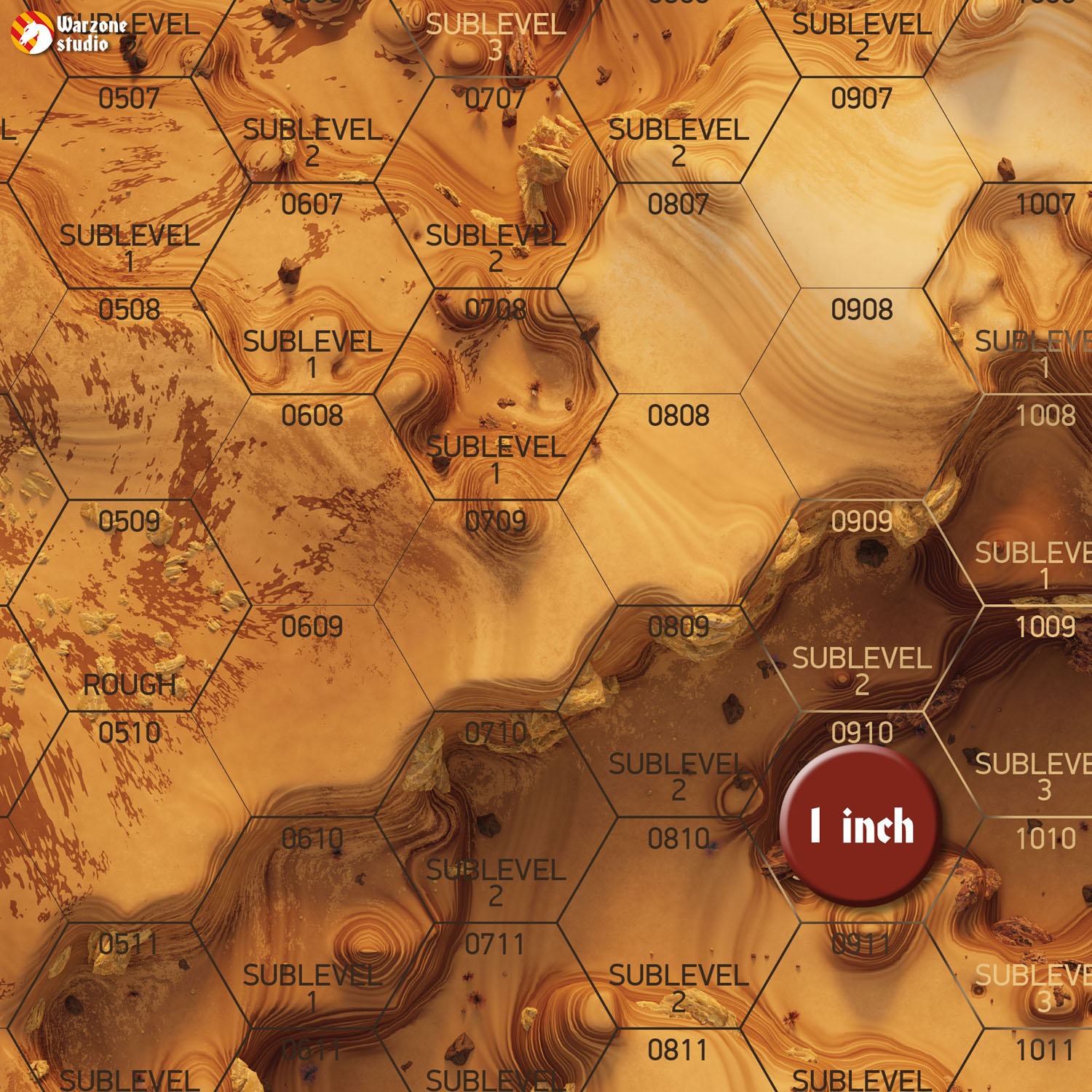 Mirage Mesa - battlemat for battletech tabletop wargame