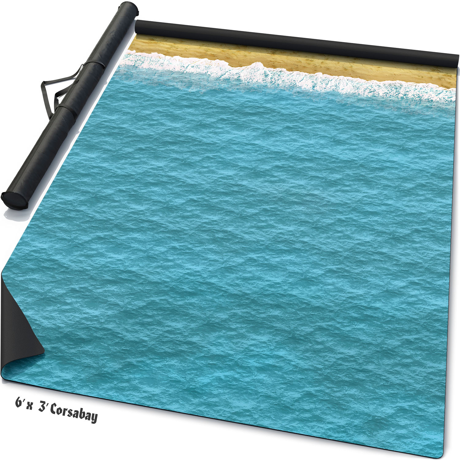 Corsabay - Tropical Sea Coast Battlemat for Naval Historical tabletop ...