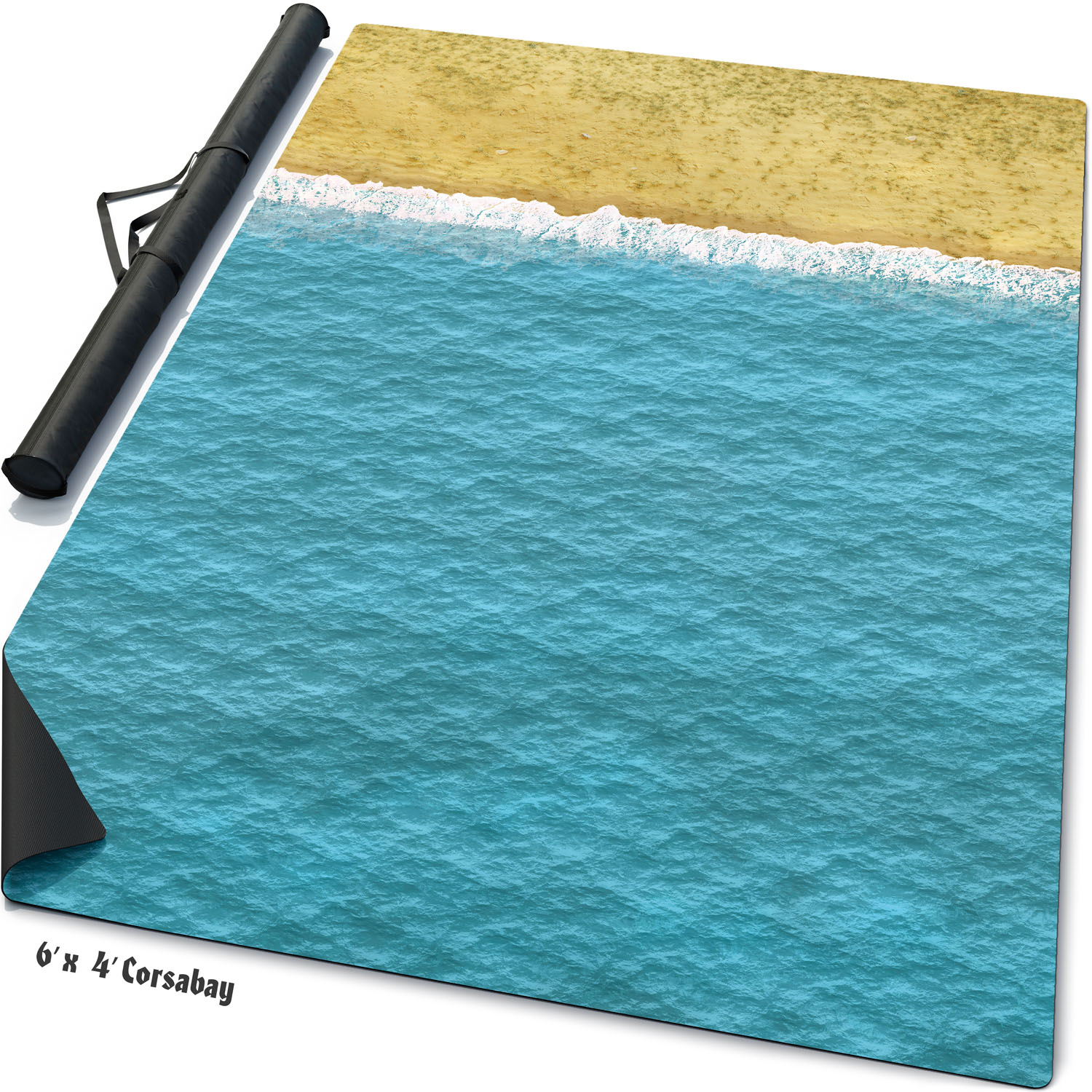 Corsabay - Tropical Sea Coast Battlemat for Naval Historical tabletop ...