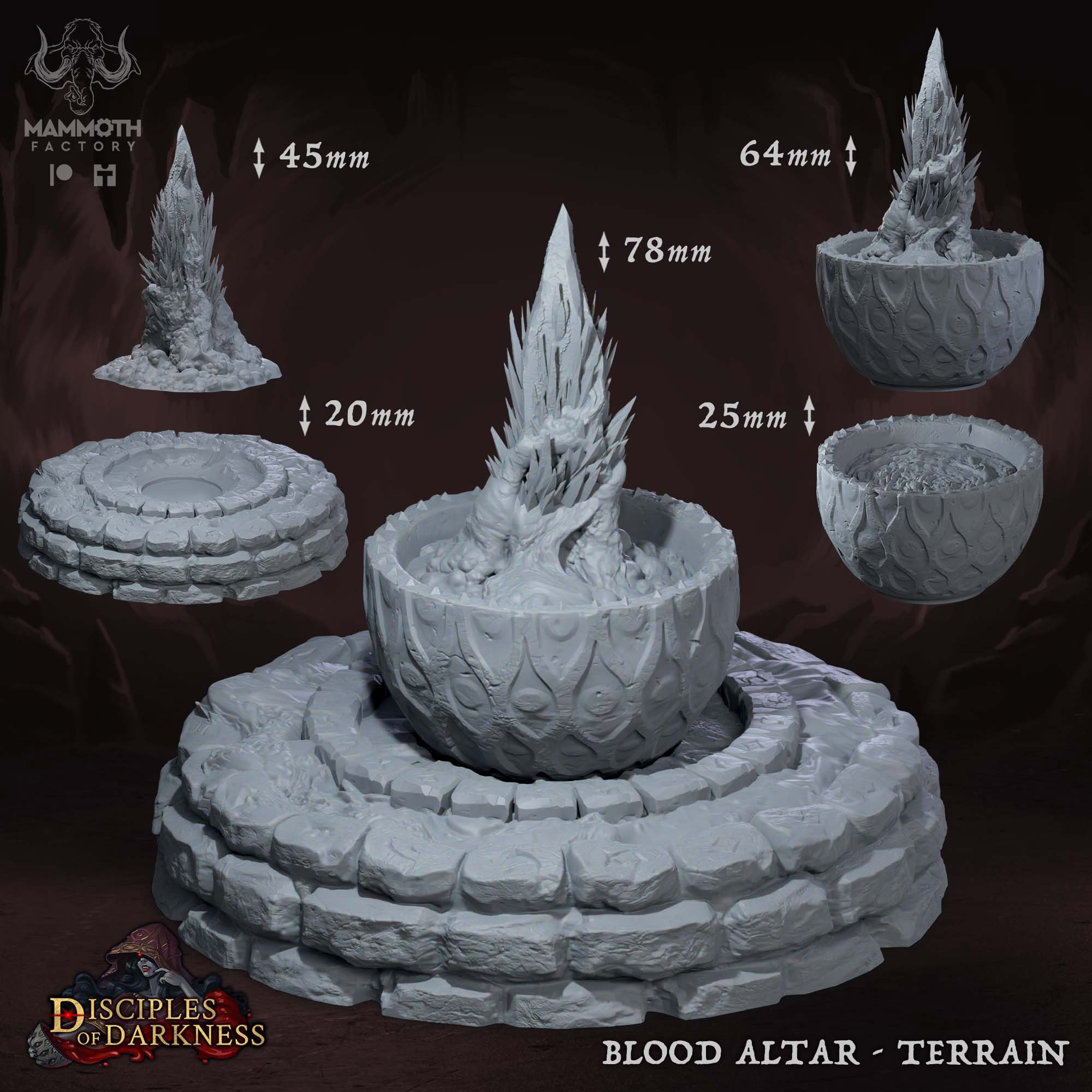 Blood Altar - miniature for table war-games & collecting