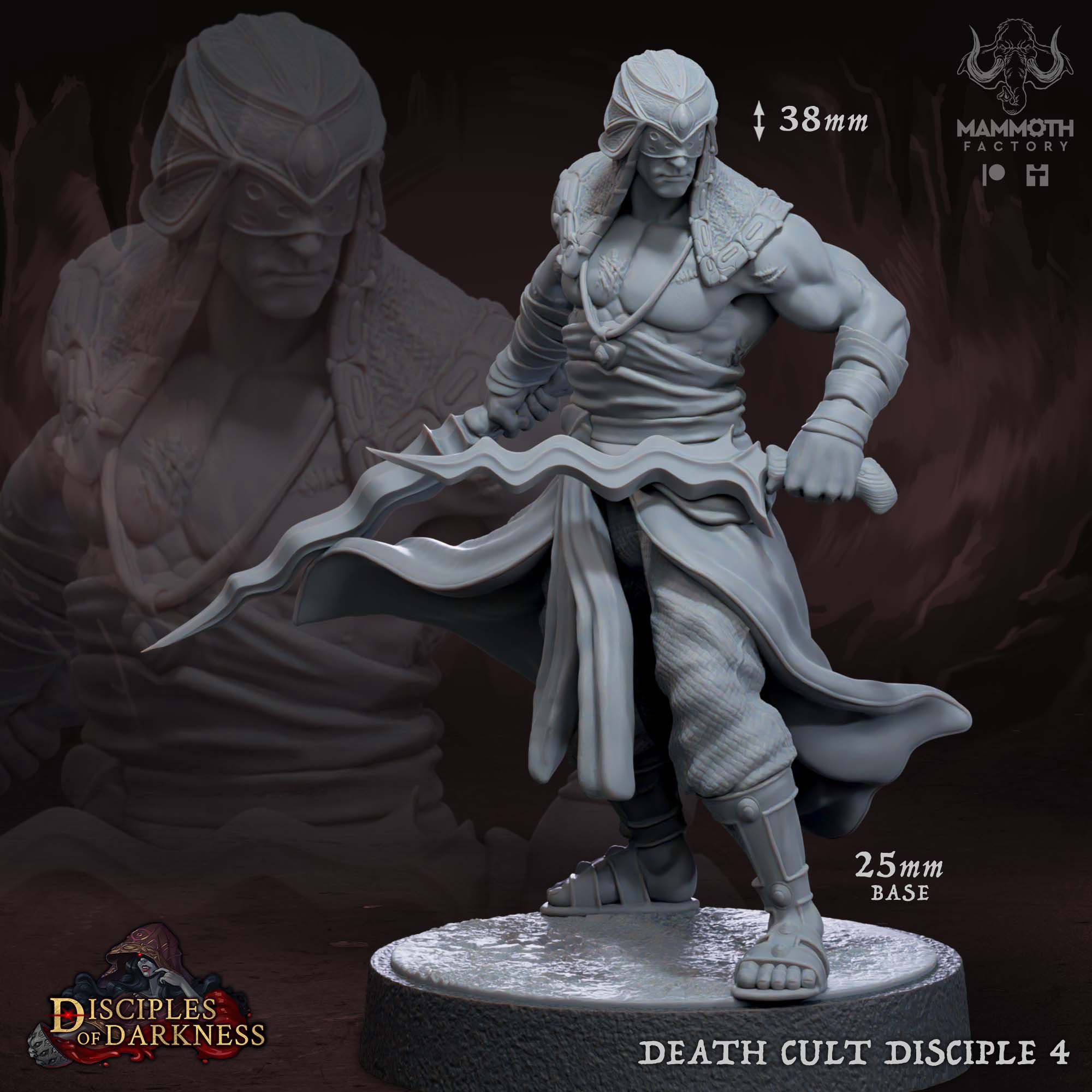 Death Cult Disciples - miniature for table war-games & collecting