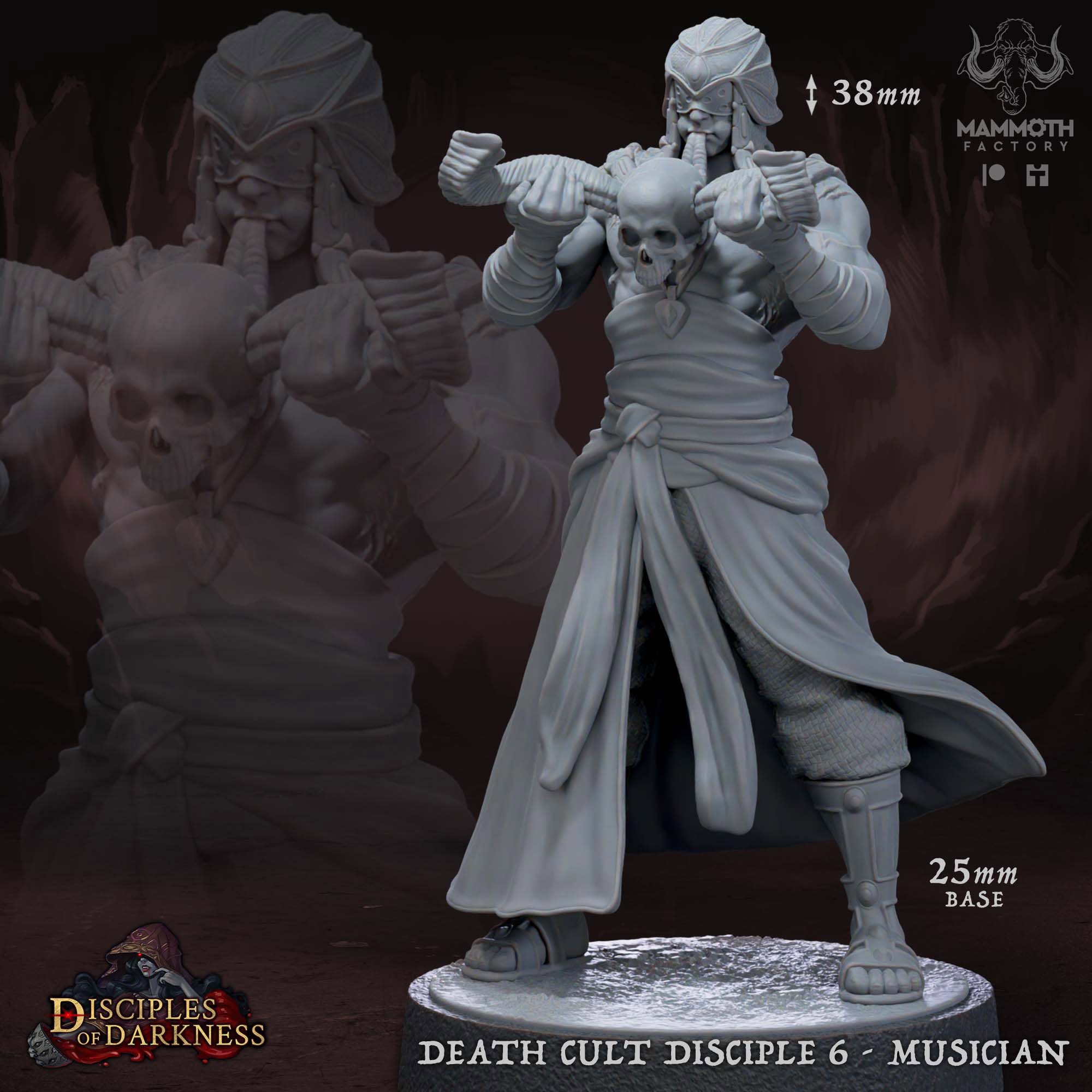 Death Cult Disciples - miniature for table war-games & collecting