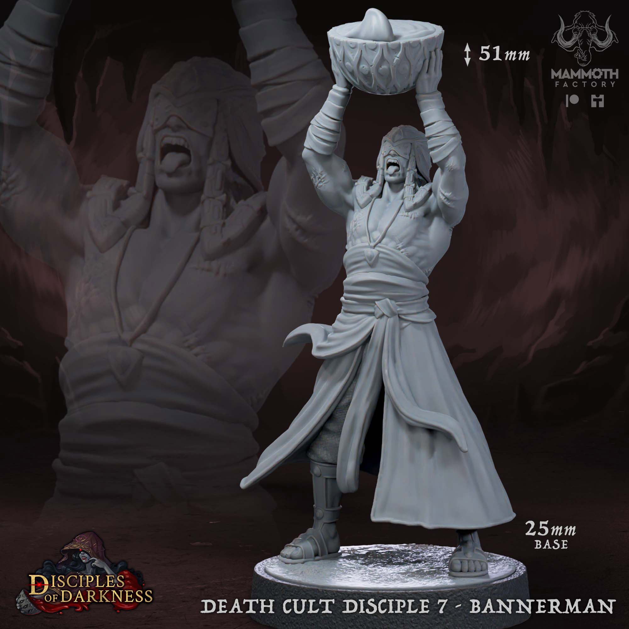 Death Cult Disciples - miniature for table war-games & collecting