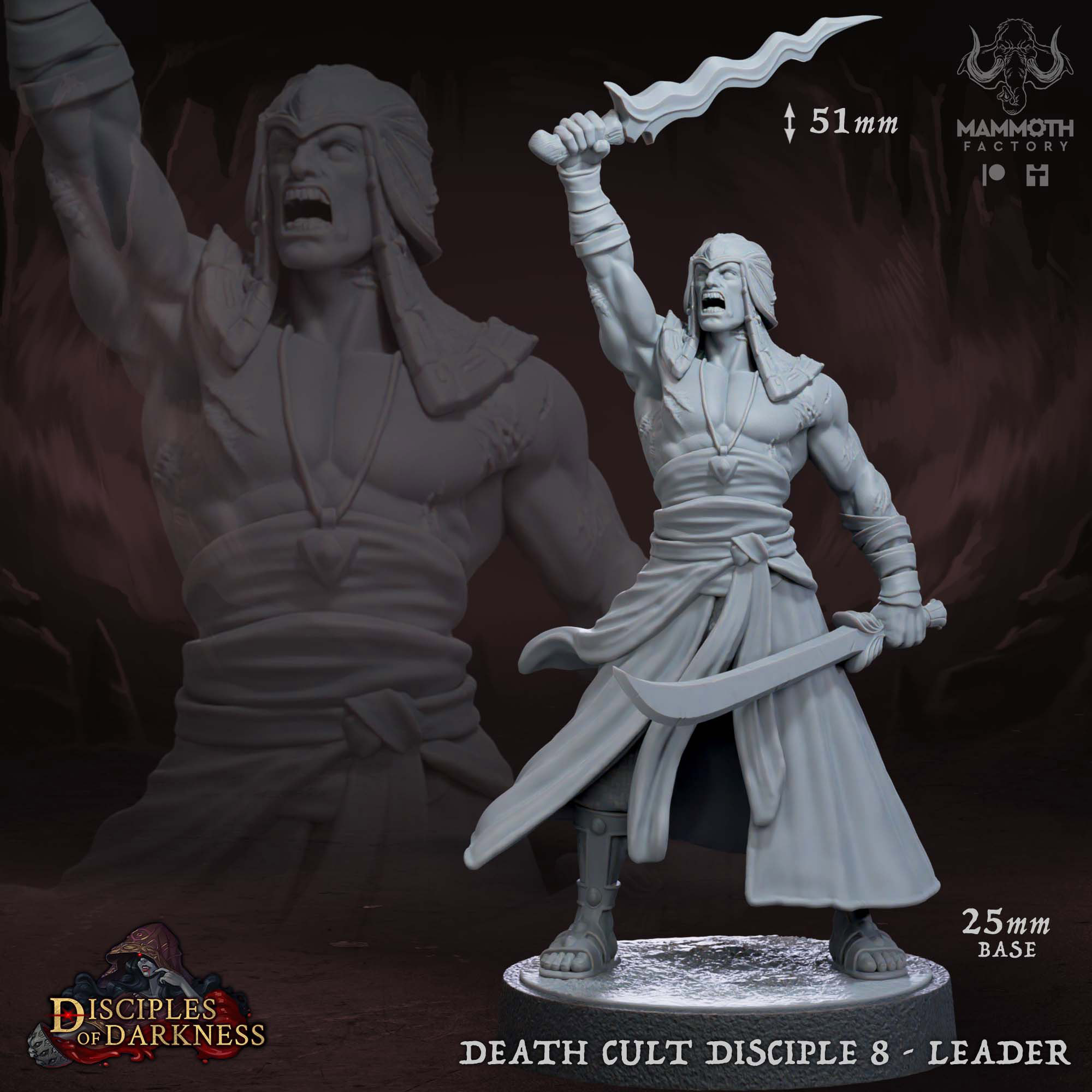 Death Cult Disciples - miniature for table war-games & collecting