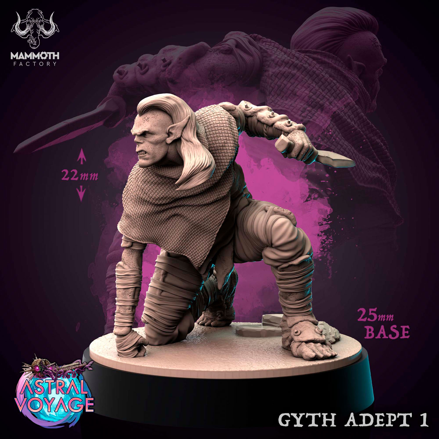 Gyth Adepts - miniature for table war-games & collecting