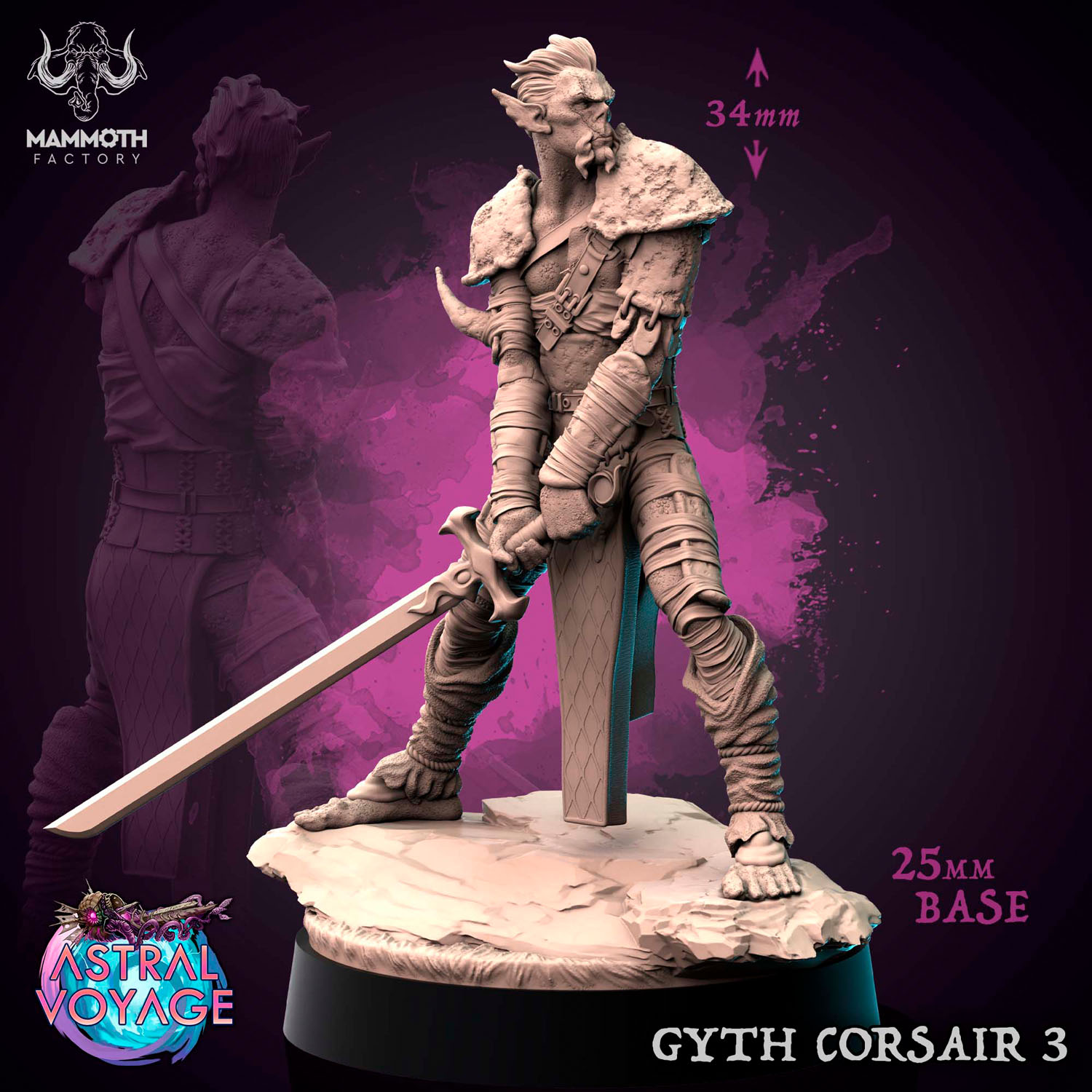 Gyth Corsairs - miniature for table war-games & collecting