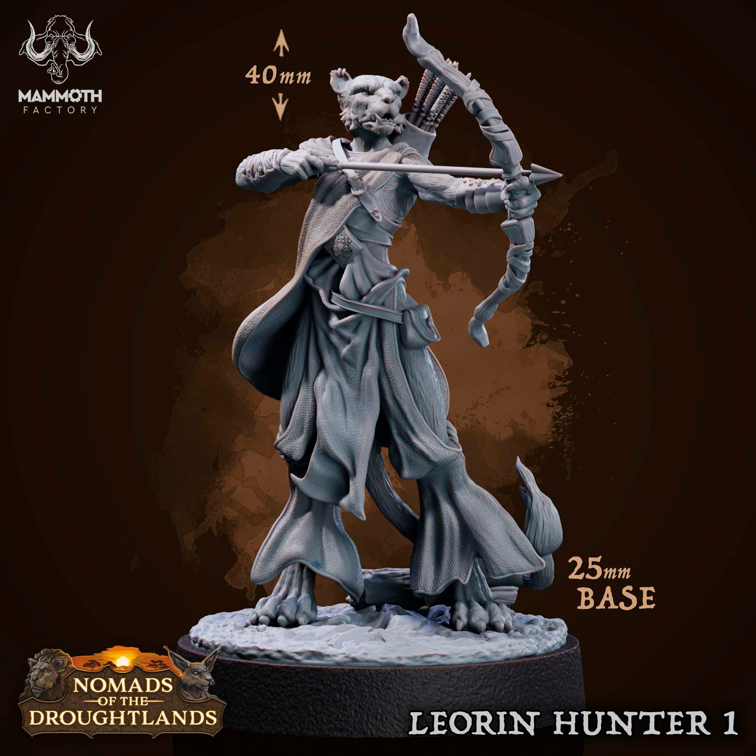 Leonin Hunters - miniature for table war-games & collecting