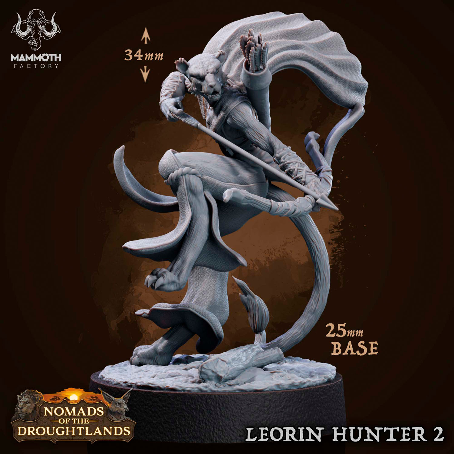 Leonin Hunters - miniature for table war-games & collecting