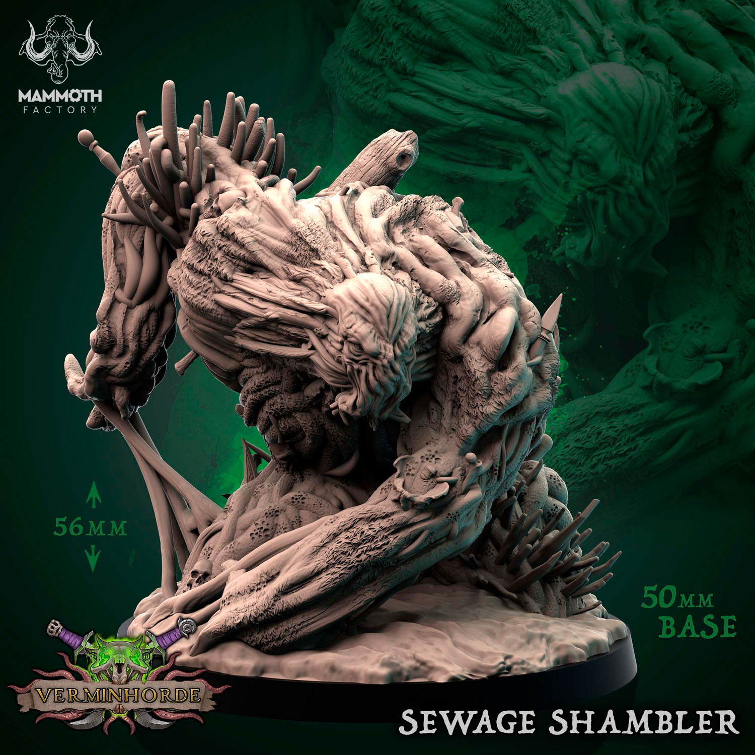 Sewage Shambler - miniature for table war-games & collecting