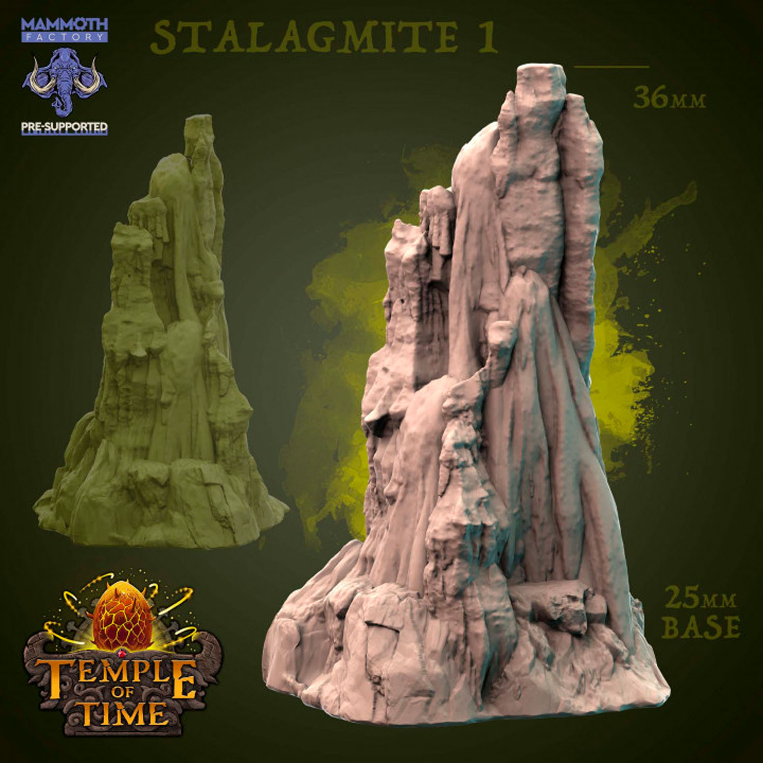 Stalagmite 1 - miniature for table war-games & collecting