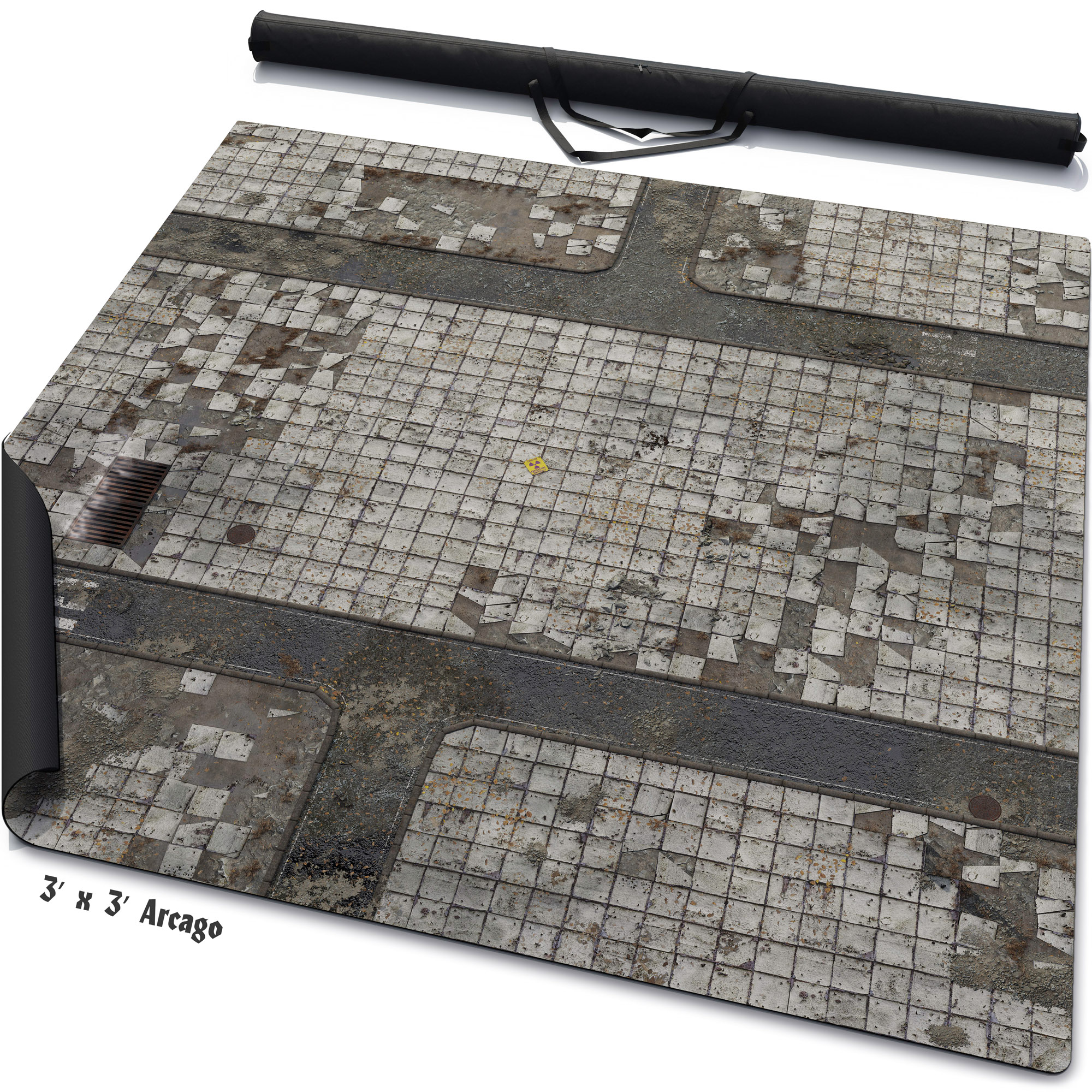 Arcago - battle mat with asphalt roads